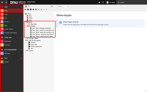 Tutorials: How to work with the blog extension in TYPO3 – this is toujou.